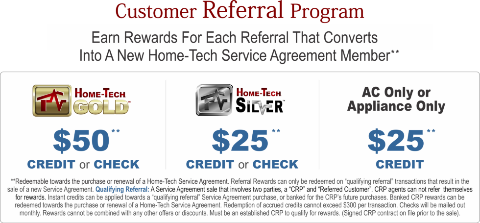 Refer A Friend To Home-Tech A/C And Appliance Repair Services